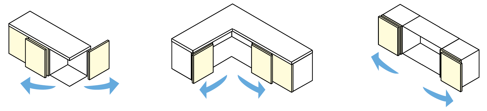 Lateral door opening system - Paul Rocheleau Inc.