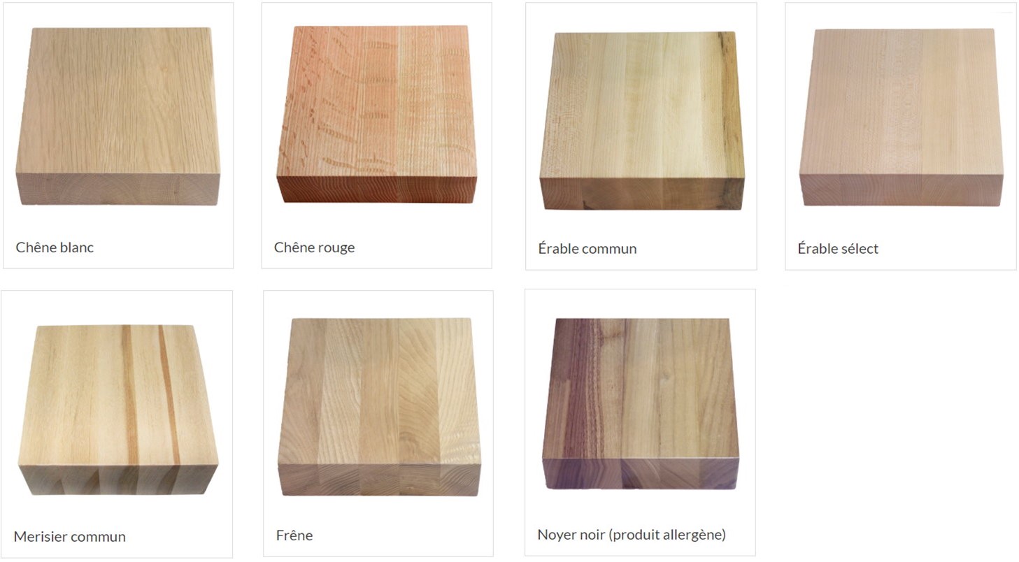 Comptoir et composante de bois massif - Paul Rocheleau Inc.